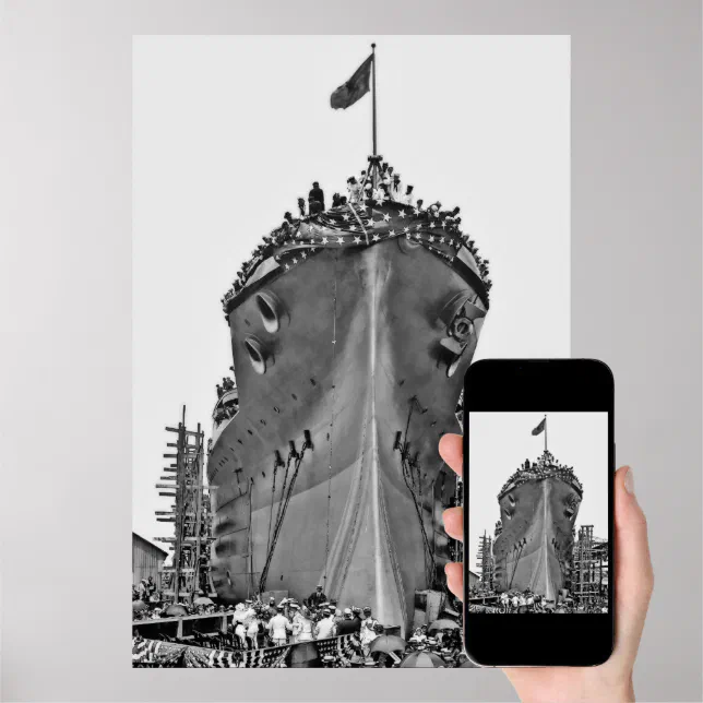 Naming Ceremony for BB-39: USS Arizona Poster | Zazzle
