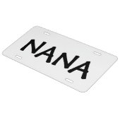 "Nana" License Plate | Zazzle