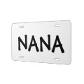 "Nana" License Plate | Zazzle