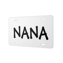 "Nana" License Plate | Zazzle