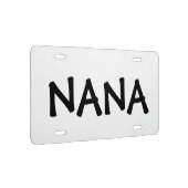 "Nana" License Plate | Zazzle