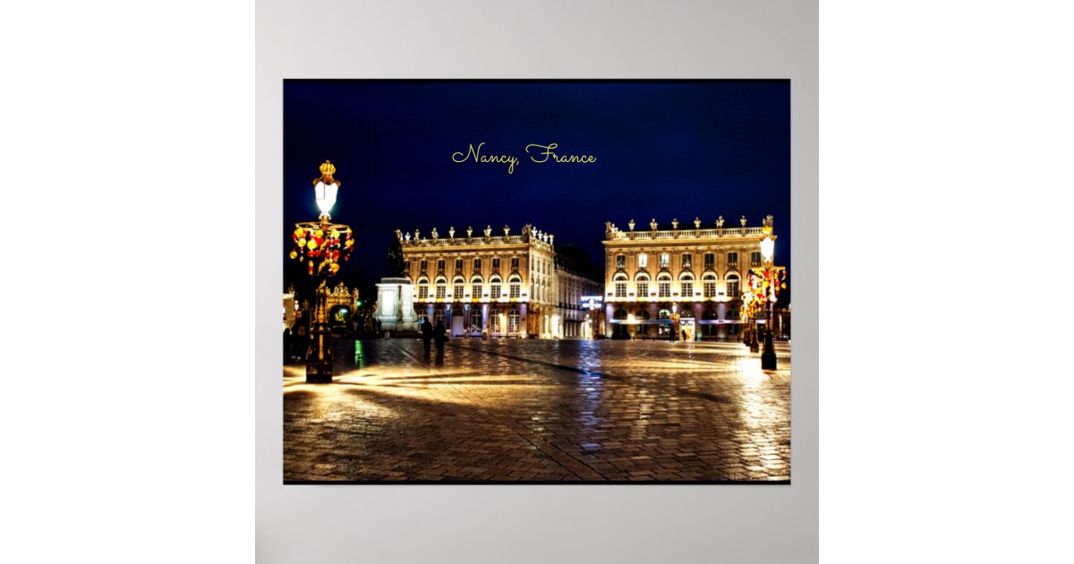 Nancy, France - scenic cityscape photograph Poster | Zazzle