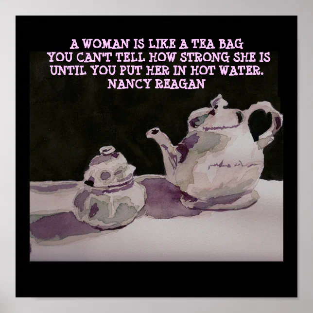 NANCY REAGAN QUOTE - POSTER | Zazzle