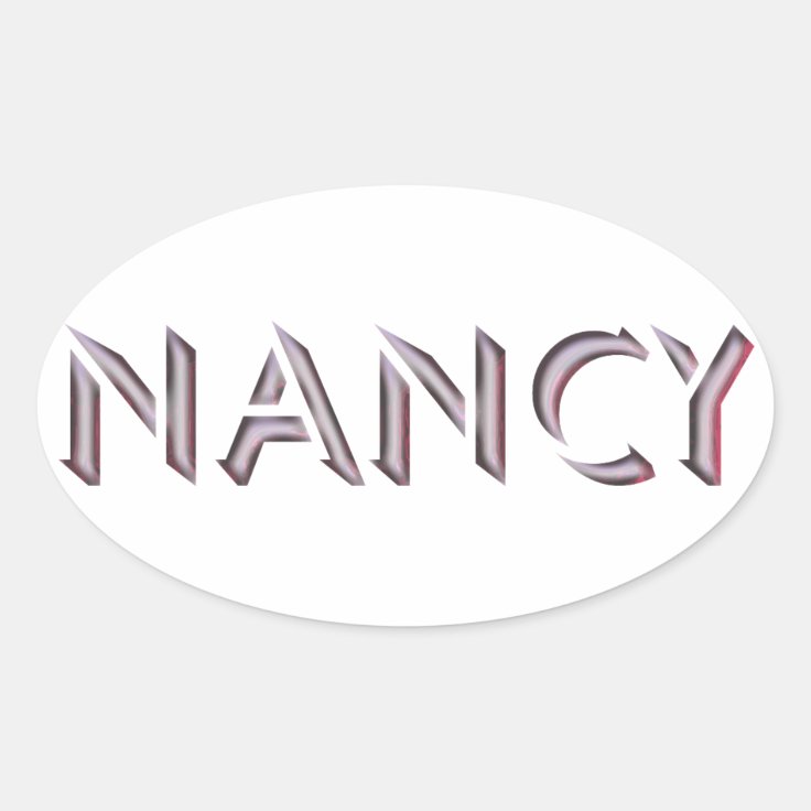 Nancy sticker name | Zazzle