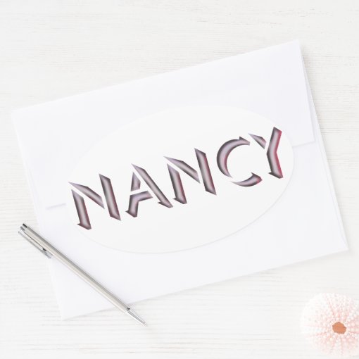 Nancy sticker name | Zazzle