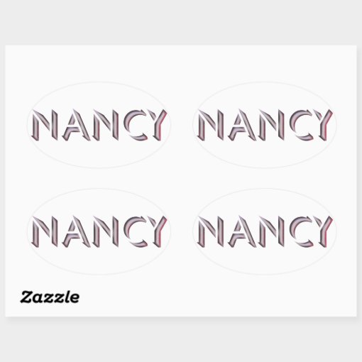 Nancy sticker name | Zazzle
