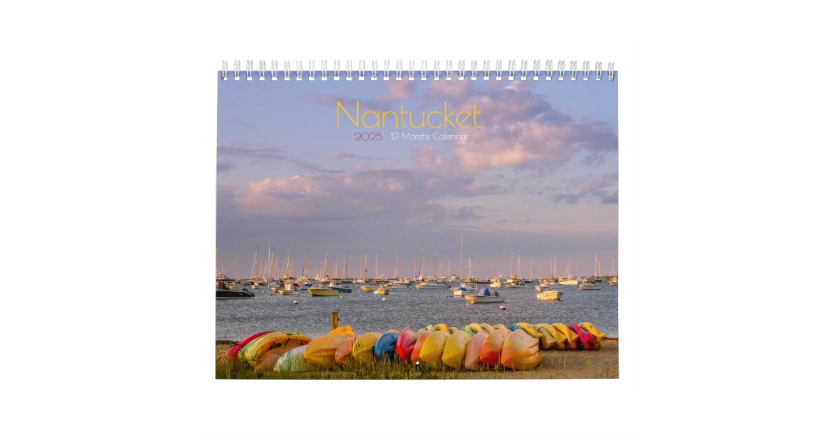 Nantucket Calendar 2025 | Zazzle