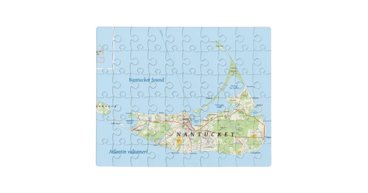 Nantucket Map Jigsaw Puzzle | Zazzle