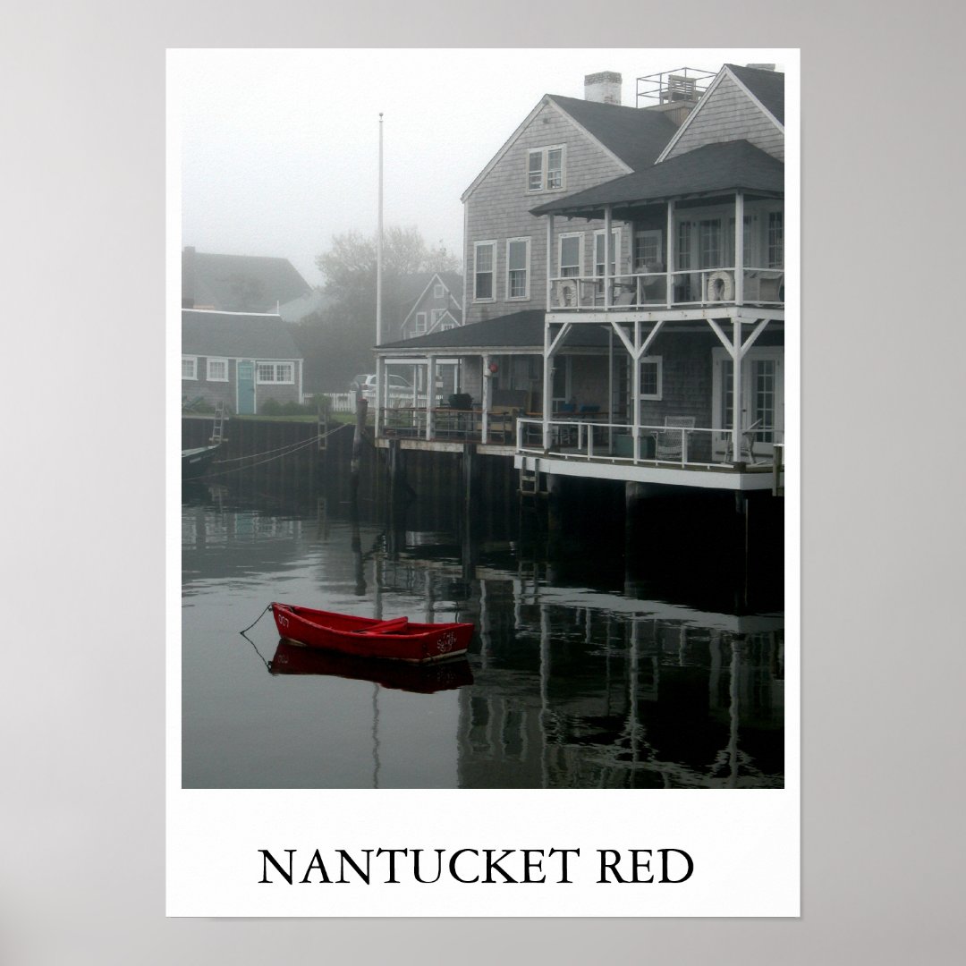 Nantucket Red Poster | Zazzle