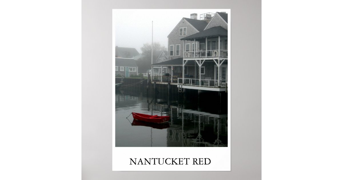 Nantucket Red Poster | Zazzle