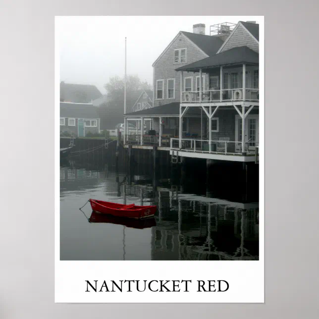 Nantucket Red Poster | Zazzle