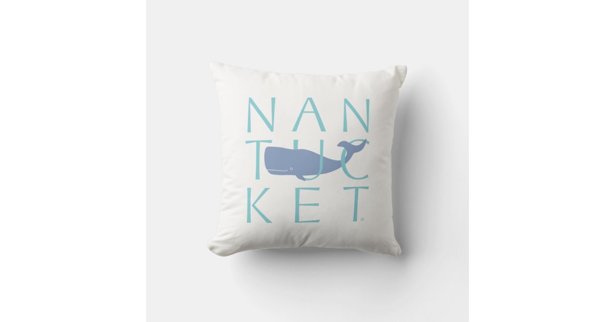 Nantucket Whale pillow | Zazzle