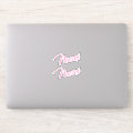 Naomi Decorative Name in Pink x2 Sticker | Zazzle