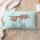 Nap Time Sleepy Lazy Sloth Drawing Pillow | Zazzle