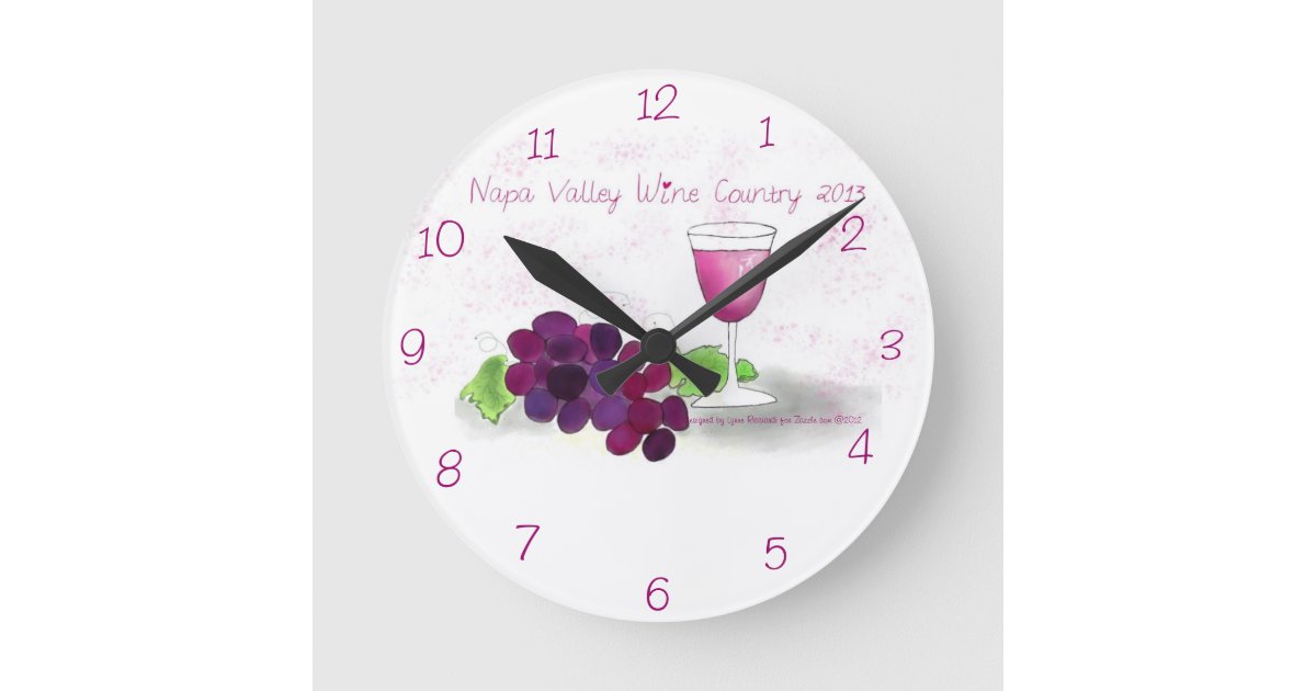 Napa Valley Clock | Zazzle