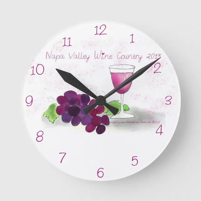 Napa Valley Clock | Zazzle