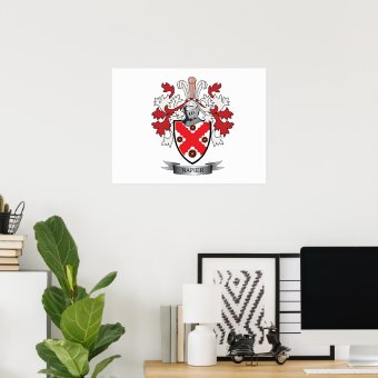 Napier Family Crest Coat of Arms Poster | Zazzle