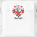 Napier Family Crest Coat of Arms Square Sticker | Zazzle