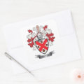 Napier Family Crest Coat of Arms Square Sticker | Zazzle