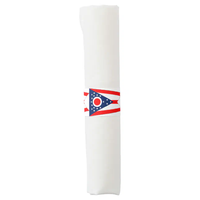 Napkin Band with flag of Ohio State, USA | Zazzle