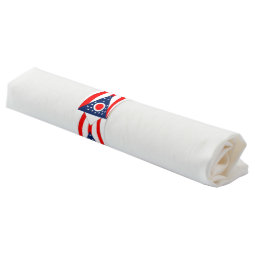 Napkin Band with flag of Ohio State, USA | Zazzle