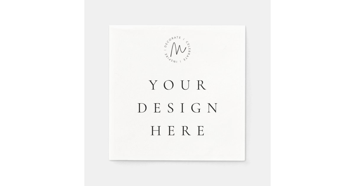 Napkin Printing Custom Design | Zazzle