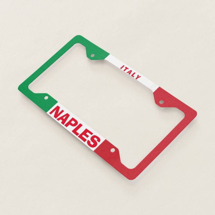 Naples Italy Custom License Plate Frame | Zazzle.com