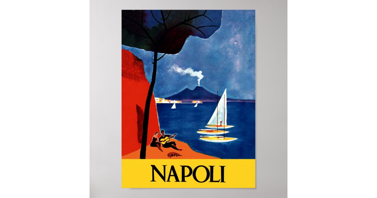 Naples, Italy travel poster | Zazzle