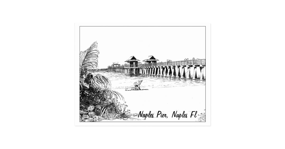 Naples Beach Florida Postcards