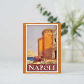 "Naples" Vintage Travel Poster Postcard | Zazzle