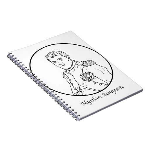 Napoleon Bonaparte Line Drawing Notebook | Zazzle