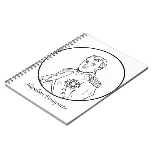 Napoleon Bonaparte Line Drawing Notebook | Zazzle