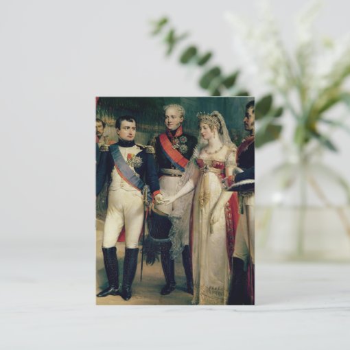 Napoleon Bonaparte Receiving Queen Louisa Postcard | Zazzle