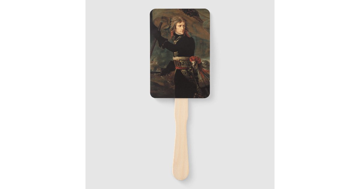 Napoleon Bonaparte's Rally at the Battle of Arcole Hand Fan | Zazzle
