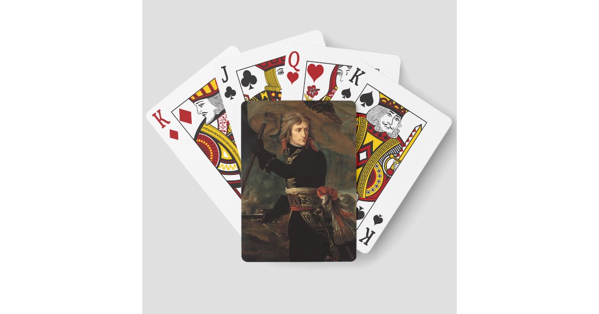 Napoleon Bonaparte's Rally at the Battle of Arcole Pinochle Cards | Zazzle