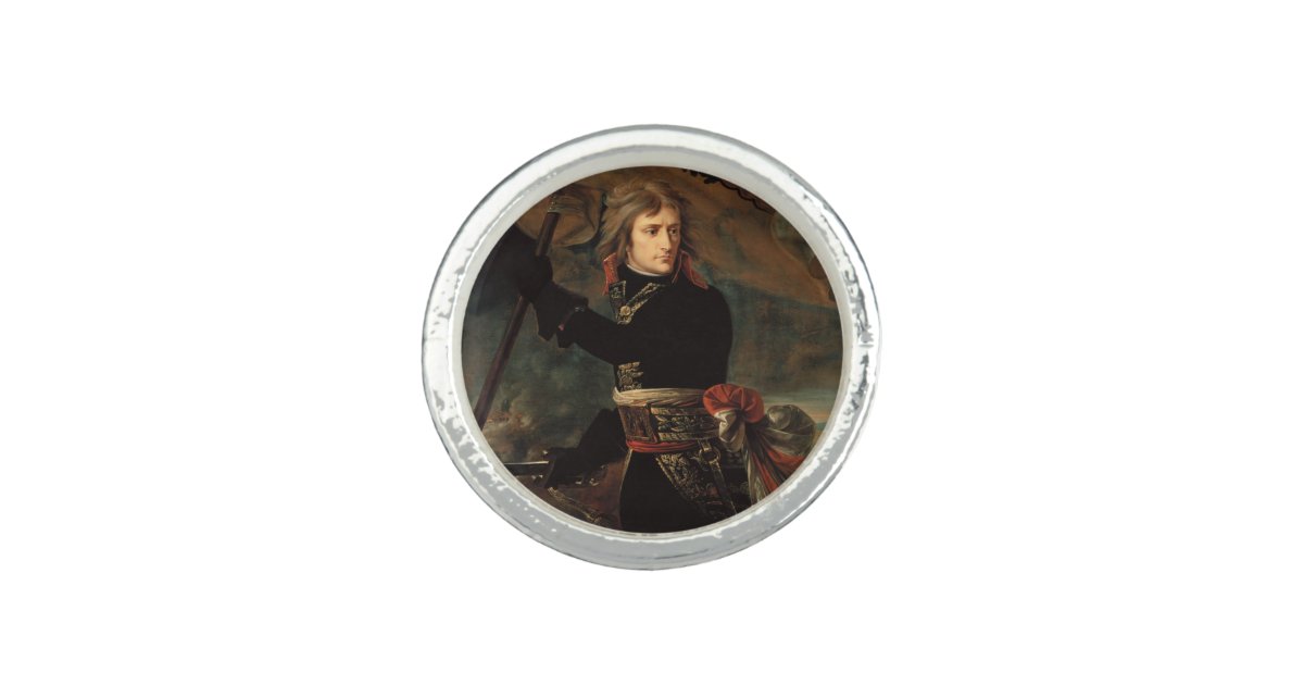 Napoleon Bonaparte's Rally at the Battle of Arcole Ring | Zazzle