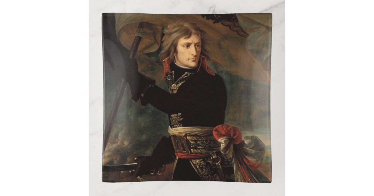 Napoleon Bonaparte's Rally at the Battle of Arcole Trinket Tray | Zazzle