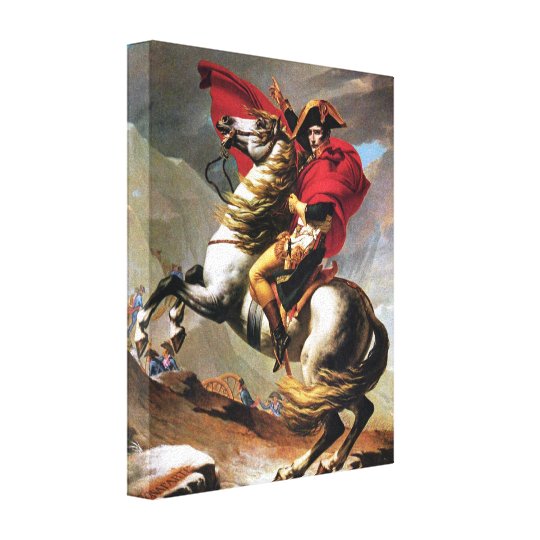 Napoleon Crossing the Alps Canvas Print | Zazzle.com