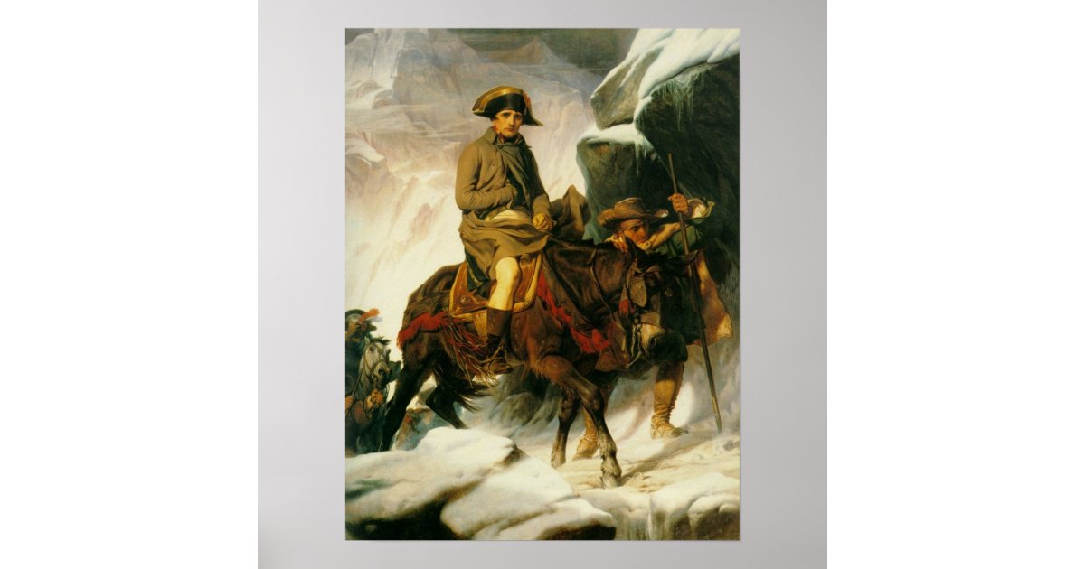 Napoleon Crossing The Alps Poster | Zazzle