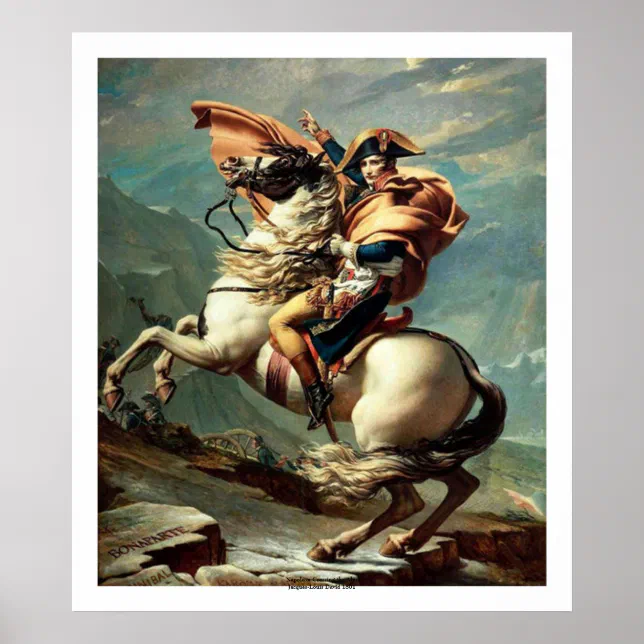 Napoleon Crossing the Alps Poster | Zazzle