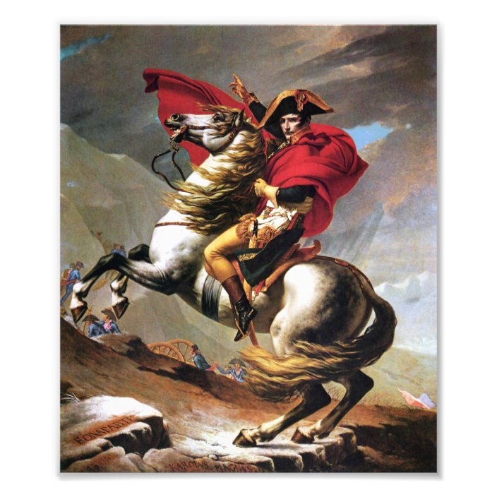 Napoleon Crossing the Alps Print | Zazzle