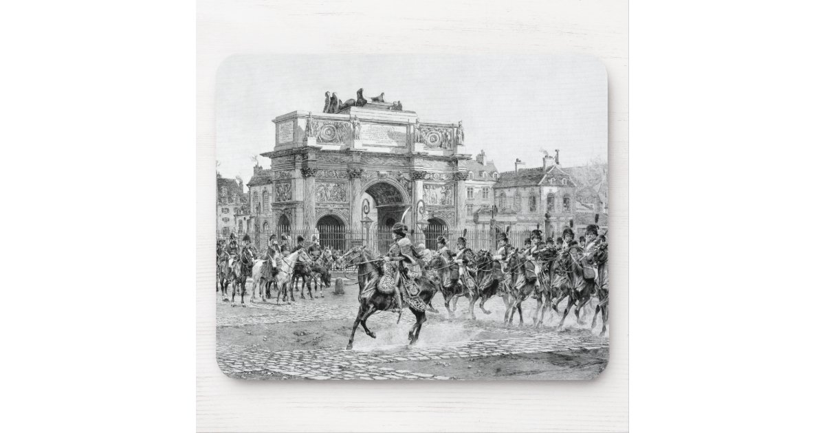 Napoleon I Reviewing His Troops Mouse Pad | Zazzle