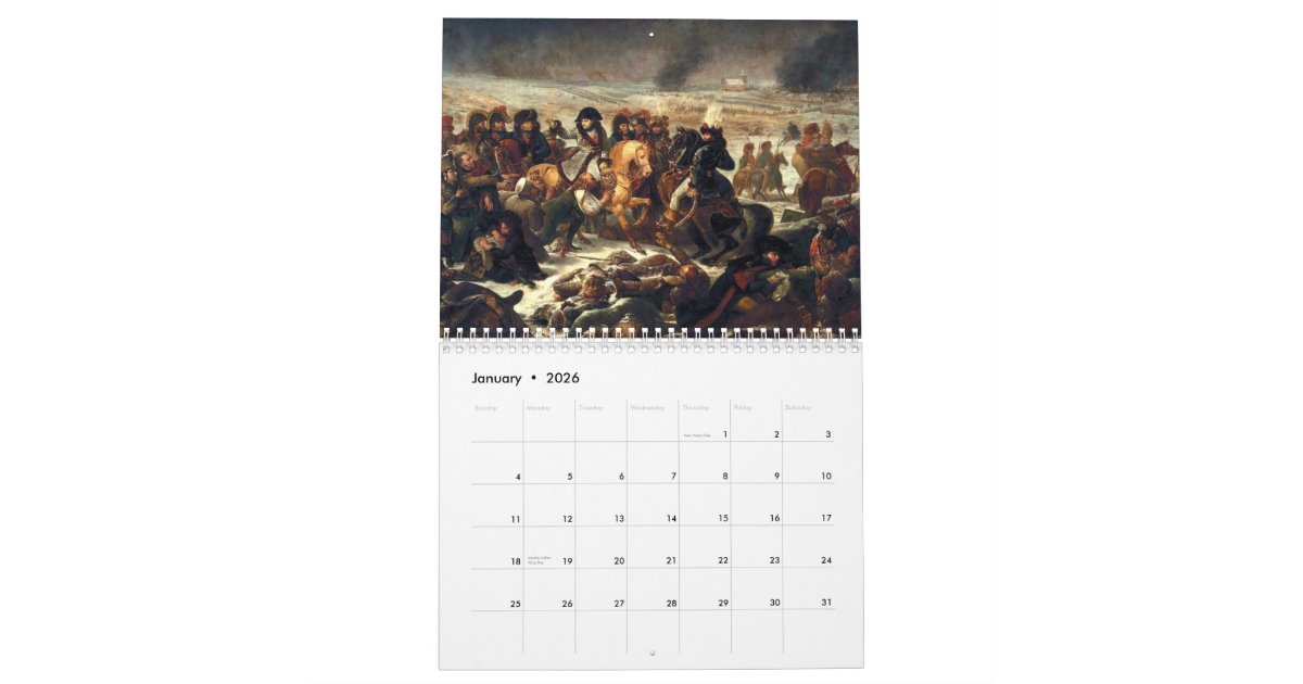 Napoleonic Wars Calendar | Zazzle