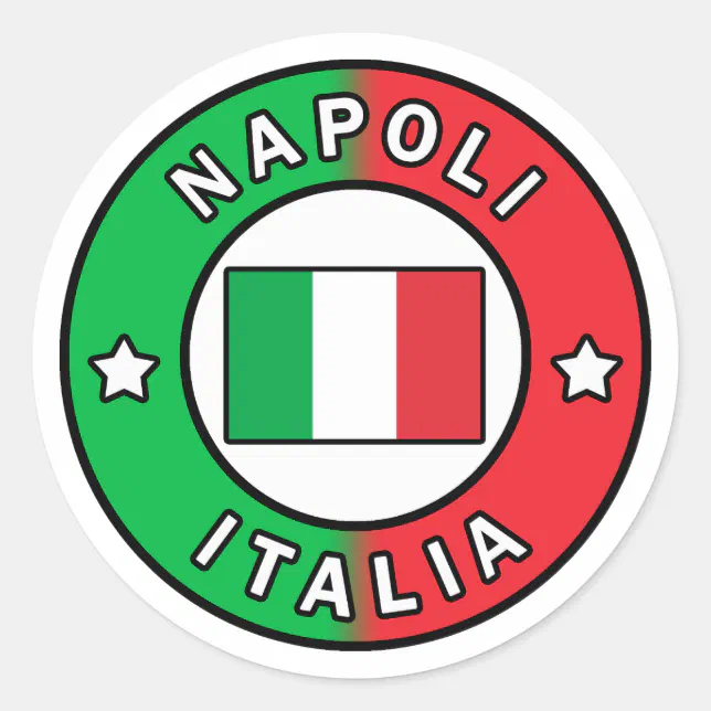 Napoli Italia Classic Round Sticker | Zazzle
