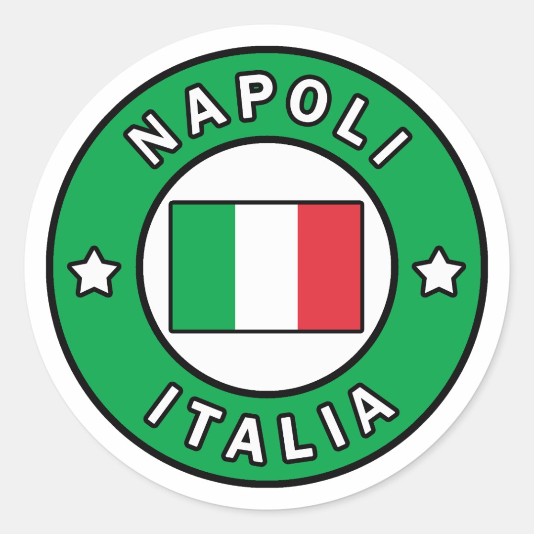 Napoli Italia Classic Round Sticker | Zazzle