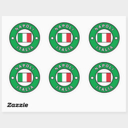 Napoli Italia Classic Round Sticker | Zazzle