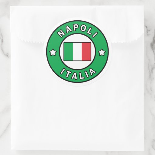 Napoli Italia Classic Round Sticker | Zazzle