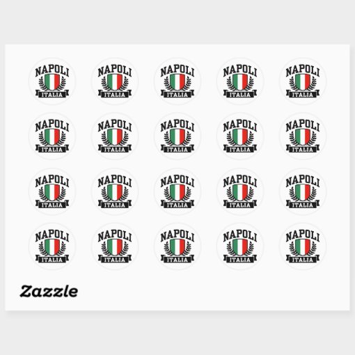 Napoli Italia Classic Round Sticker | Zazzle