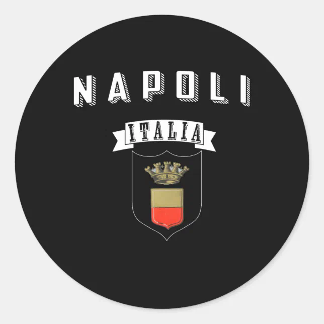 Napoli Italia Naples Italy Classic Round Sticker | Zazzle