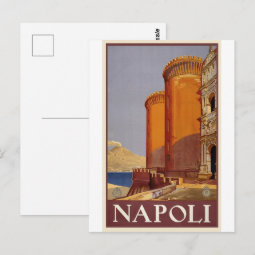 Napoli Italy Vintage Travel Postcard | Zazzle